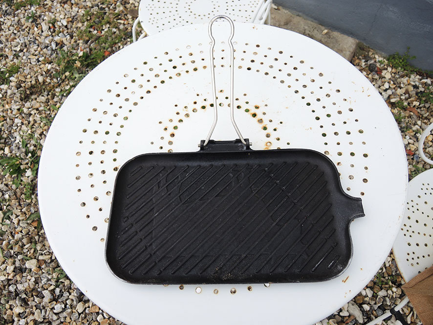 Antique French Le Creuset Rectangular Cast Iron Griddle - Etsy