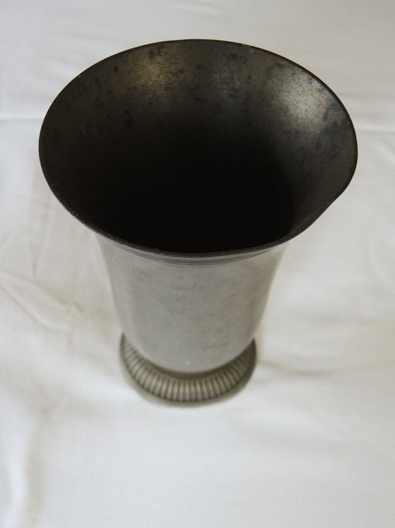Antique French Marked Pewter Vase / Chalice | Etsy