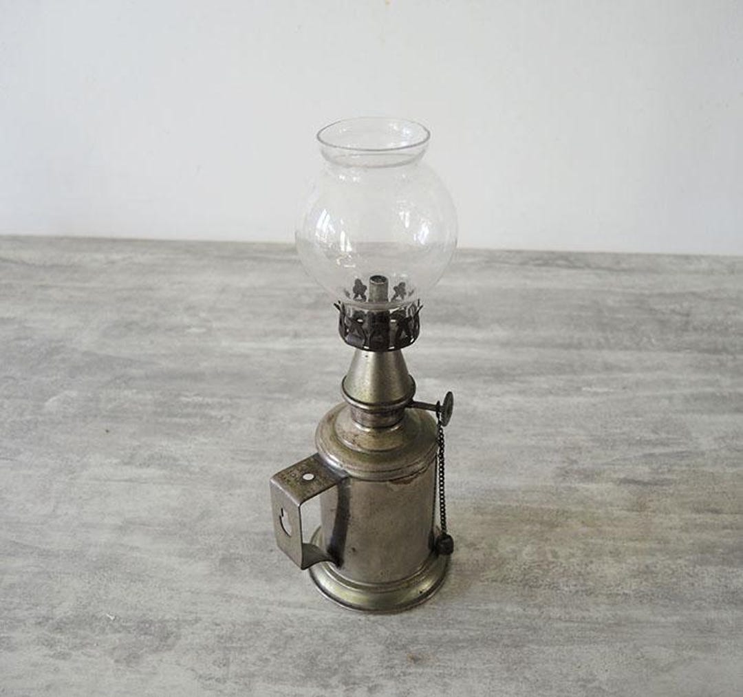 Antique French Silver Metal & Glass Pigeon Lamp - Etsy