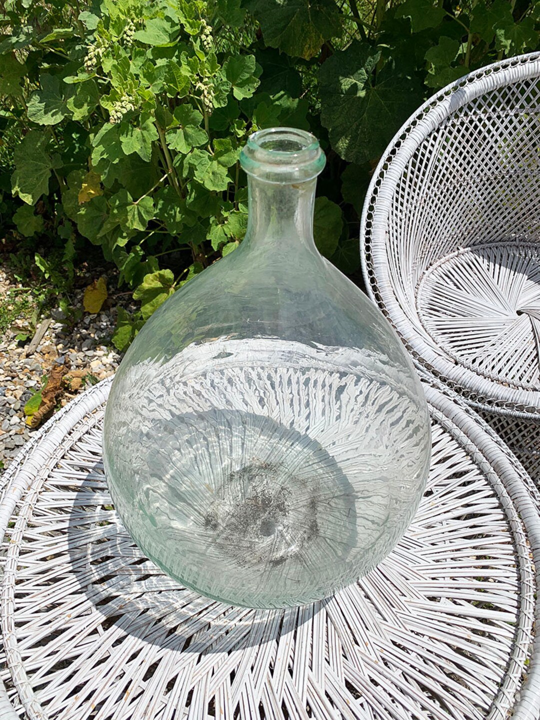 Antique French Transparent Carboy / Demijohn - Etsy