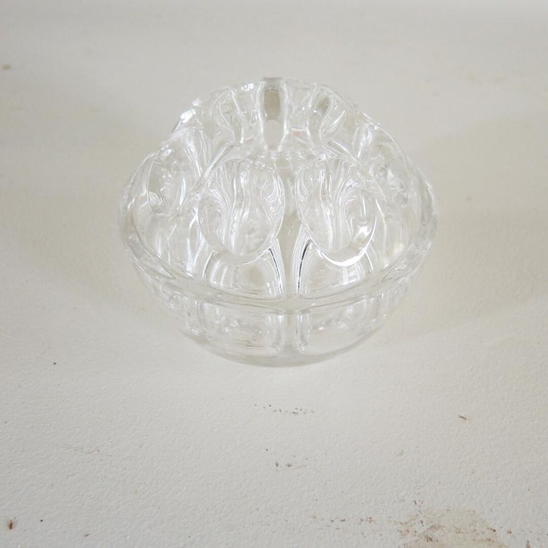Antique French Glass Flower Holder - Etsy