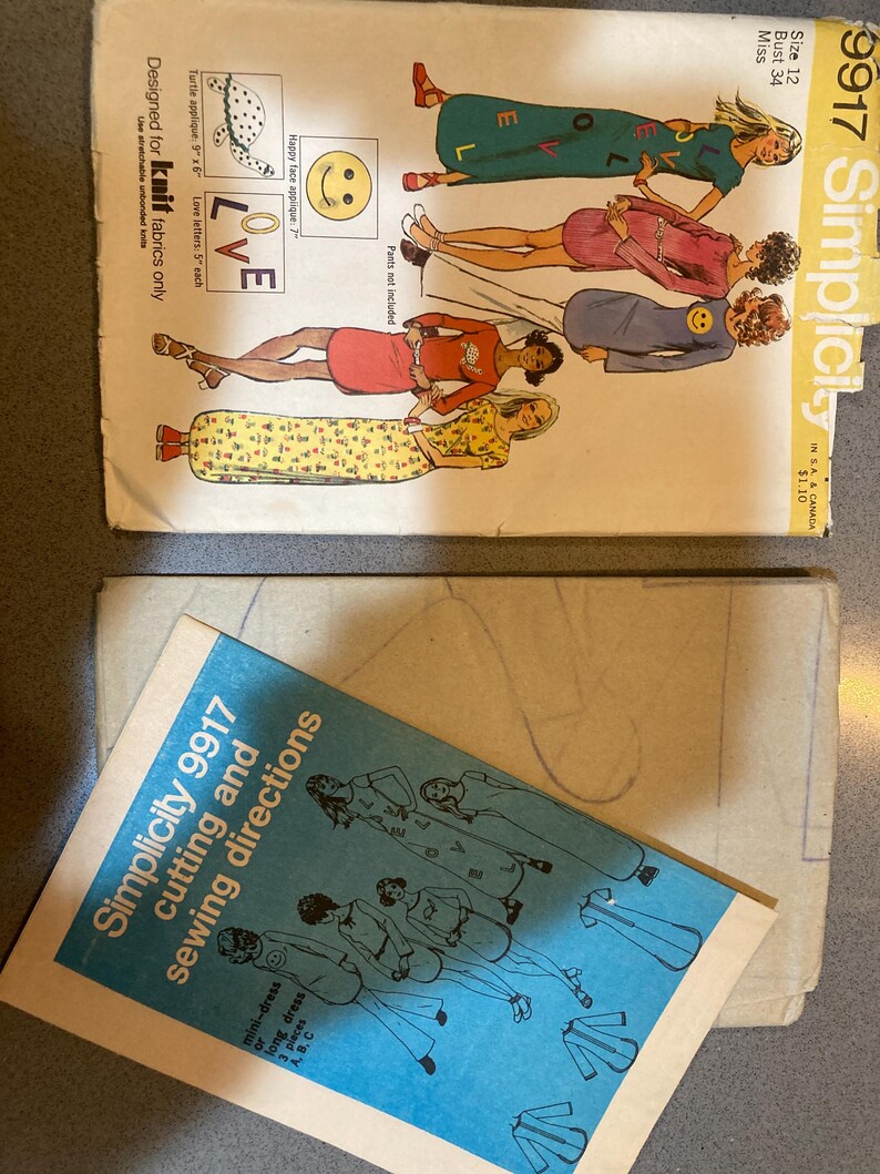 Simplicity 9917. Size12. 70s Uncut Pattern. - Etsy