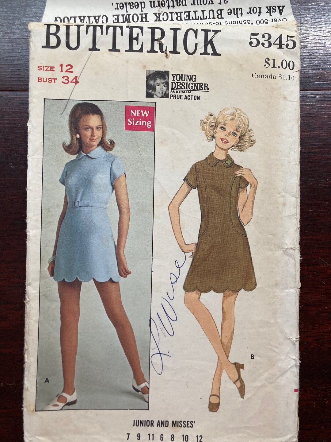 Butterick 5345. Size 12. Uncut Pattern. Vintage 70s. - Etsy