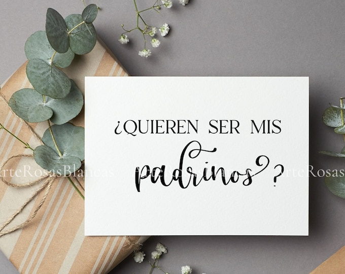 Propuesta de Padrinos Quieren Ser Mis Padrinos de Primera Comunión ...