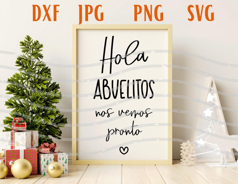 Hola Abuelitos Nos Vemos Pronto Svg | Nuevo Bebe Svg | Anuncio De Bebe ...