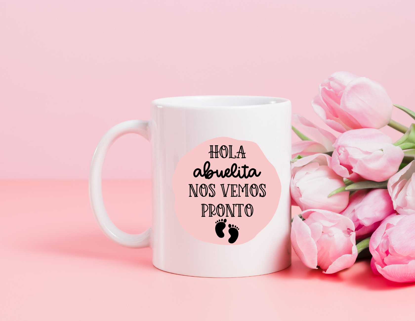 Hola Abuelita Nos Vemos Pronto Svg | Spanish Baby Svg | Anuncio De Bebe ...