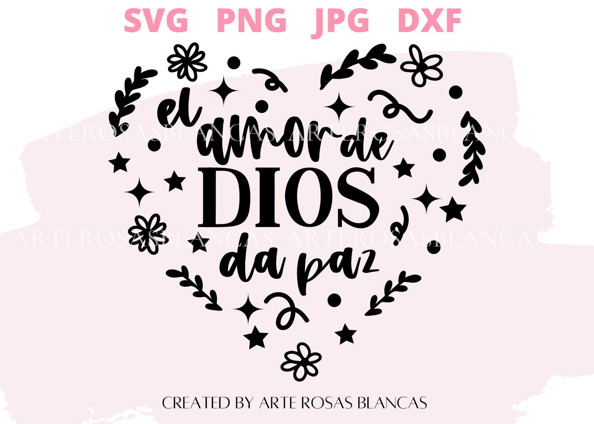 El Amor de Dios da Paz svg SVG Religioso Frases Religiosas - Etsy España
