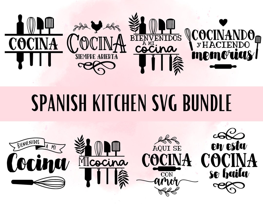 Cocina SVG Bundle | Spanish Svg | Paquete De Svg | Mi Cocina Svg ...