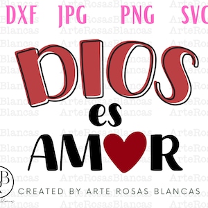 Dios Es Amor Svg | Frases Religiosas Svg | Frases Cristianas Svg ...