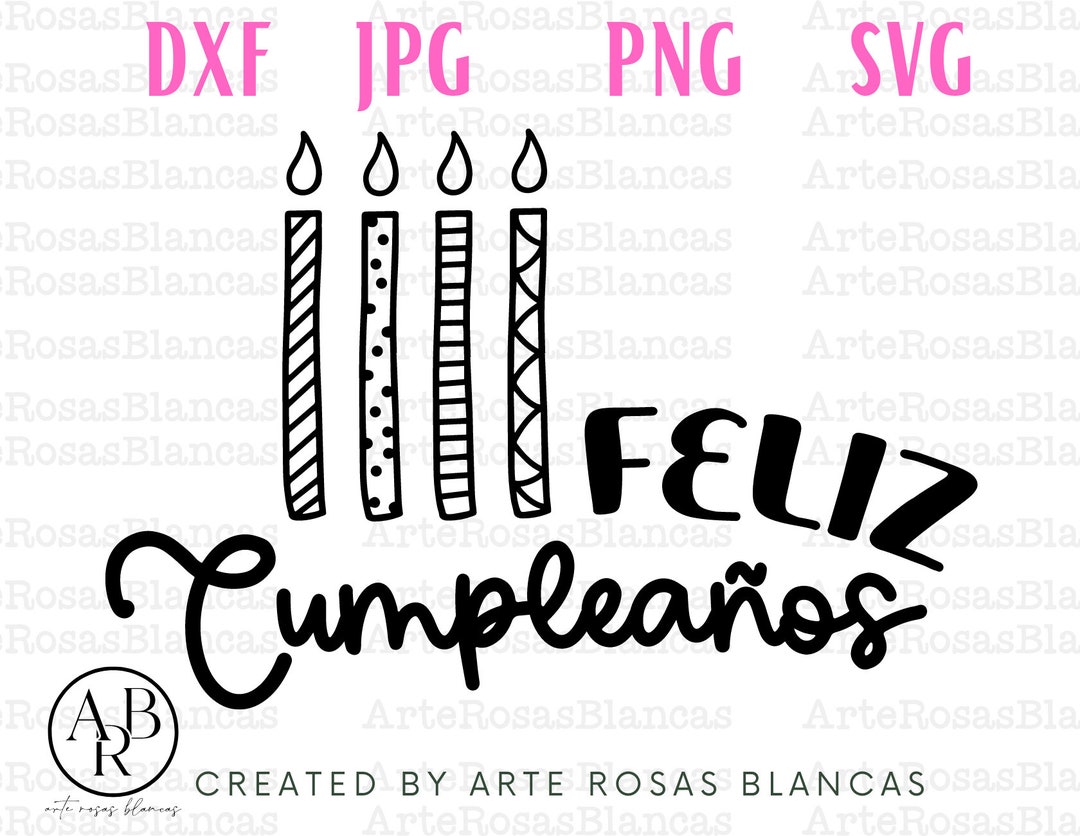 Feliz Cumpleanos Svg | Svg En Espanol | Cumpleanos Svg | Fiesta Svg ...