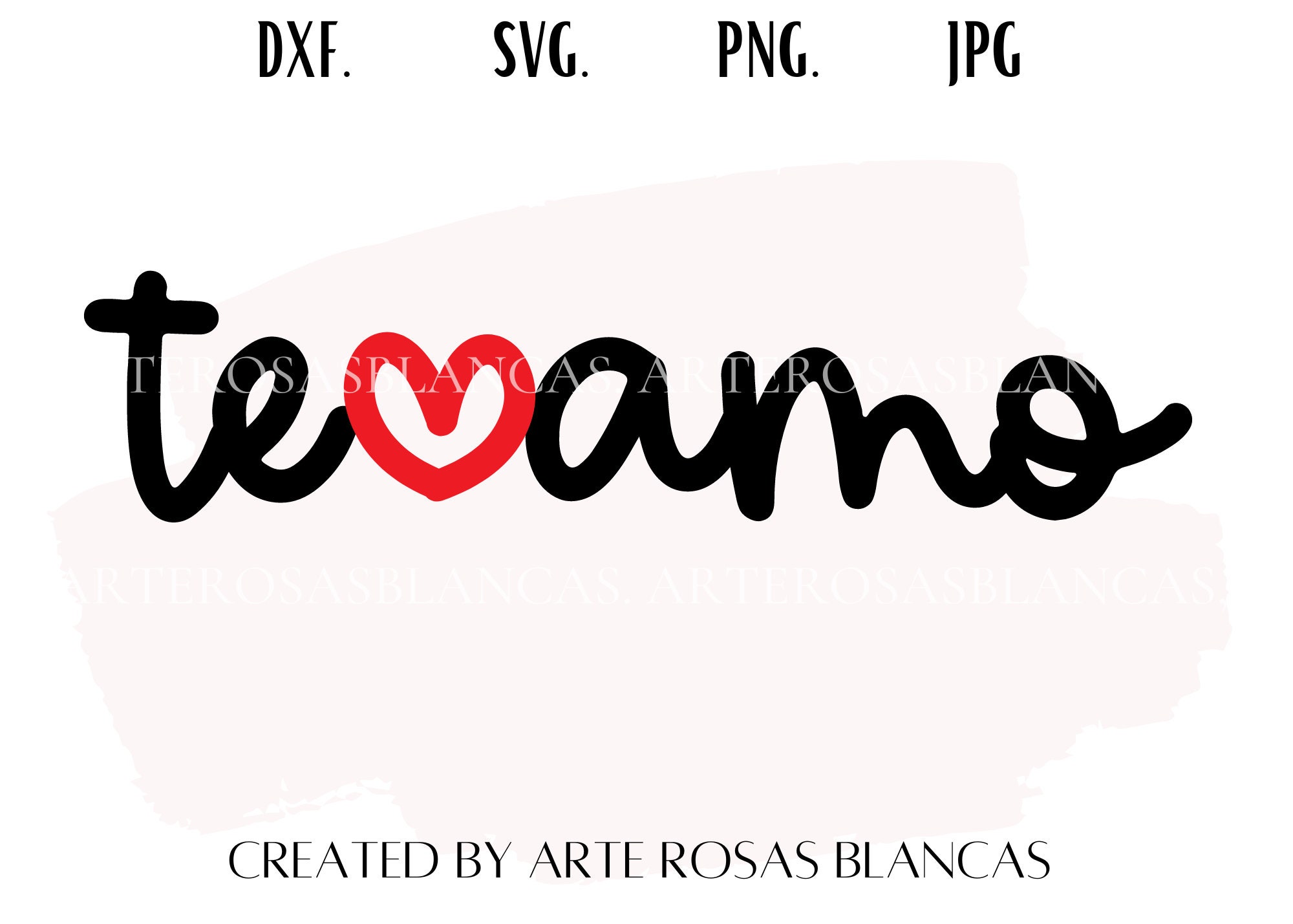 Te Amo svg / Amor svg / San Valentin svg / Spanish Valentine svg ...