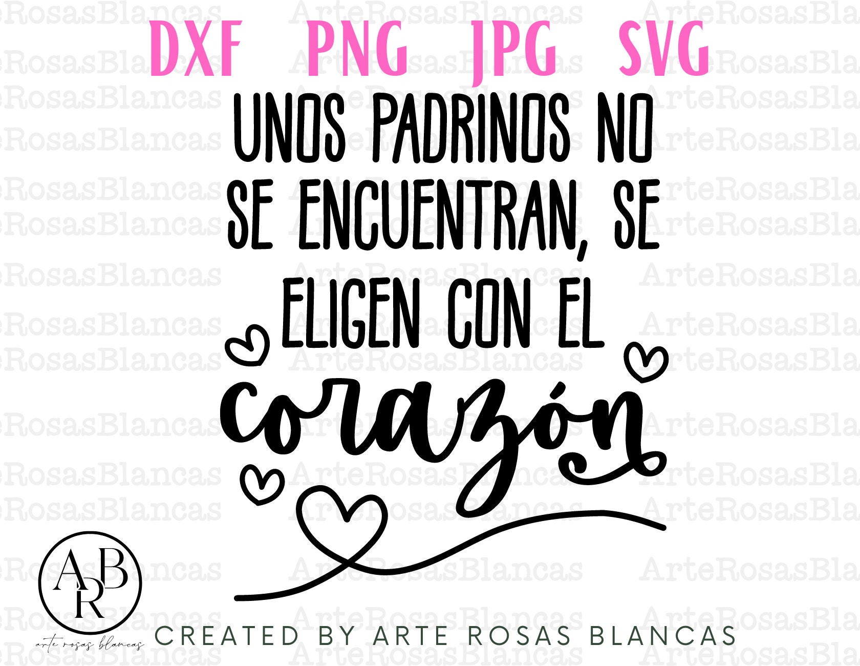 Unos Padrinos No Se Encuentran, Se Eligen con el Corazón svg, Padrinos svg, Español svg ...