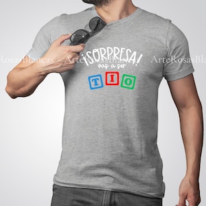 Sorpresa Vas a Ser Tio Svg | Baby Announcement Svg in Spanish | Spanish ...