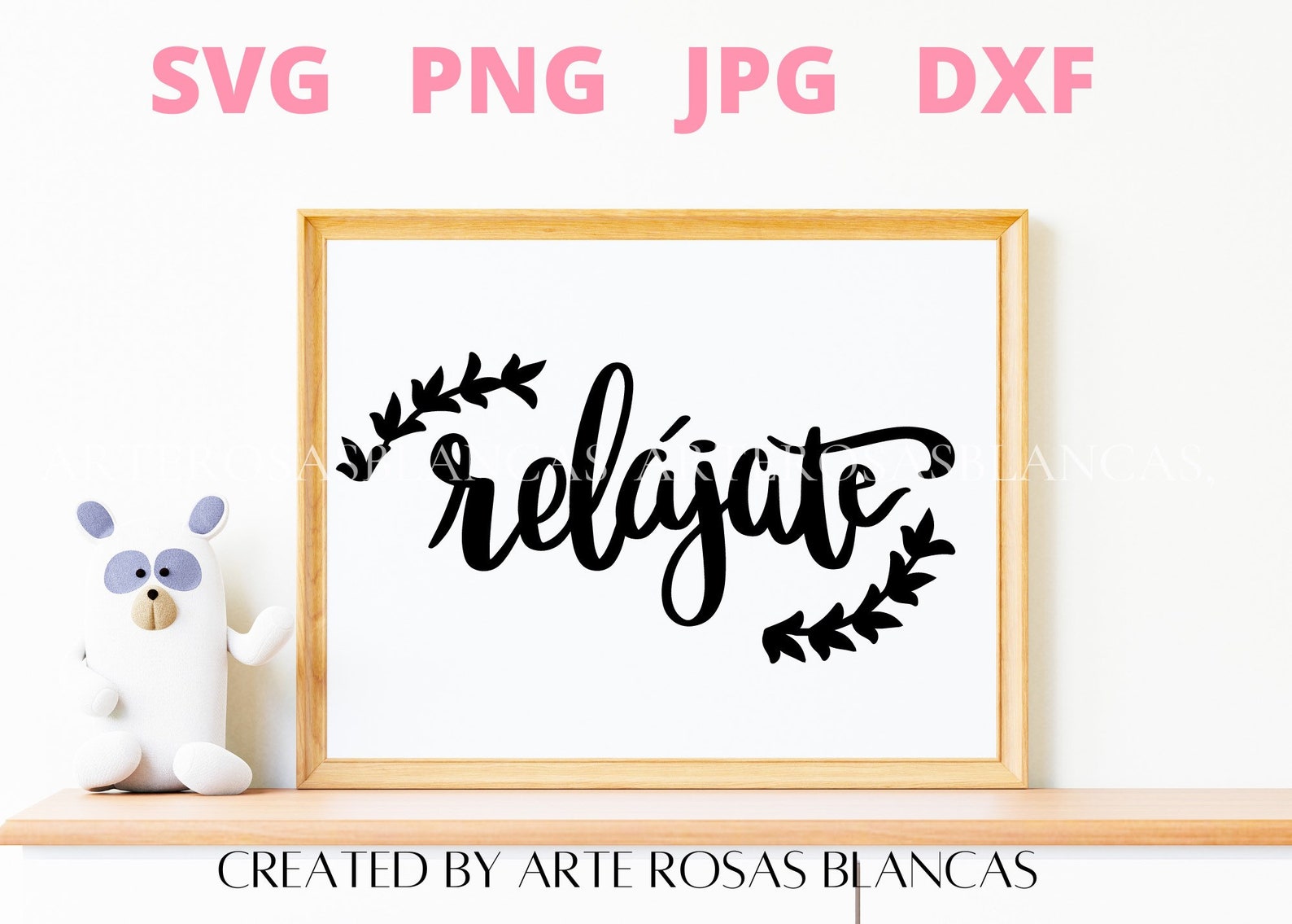 Relajate Svg Mensajes Positivos Svg Spanish Svg Frases - Etsy