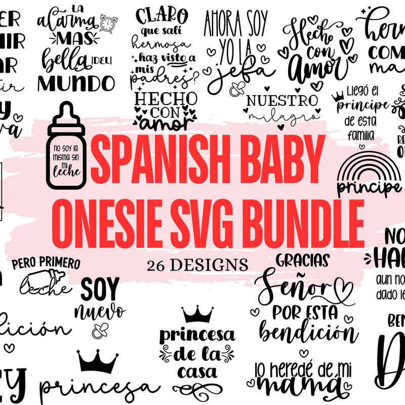 Spanish Svg Baby Girl - Etsy