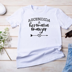 Ascendido A Hermano Mayor Svg | Baby Announcement Svg in Spanish ...