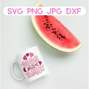 Dios Me Ama Svg | Svg En Espanol | Svg Cristianos | Frases Cristianas ...