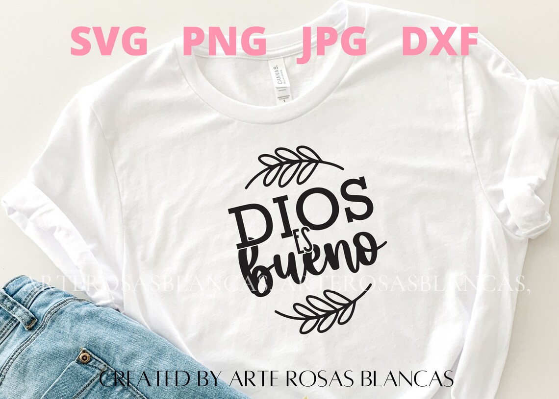 Dios Es Bueno Svg SVG Cristianos Frases Biblicas Svg - Etsy