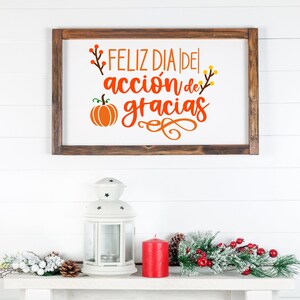 Dia De Accion De Gracias Svg Bundle | Spanish Svg | Spanish ...