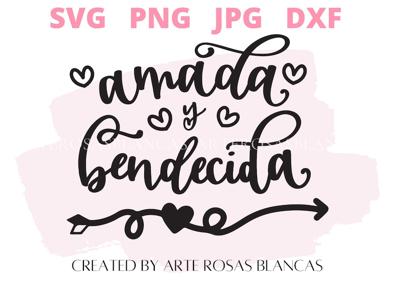 Amada Y Bendecida Svg Mensajes Positivos Svg Frases - Etsy
