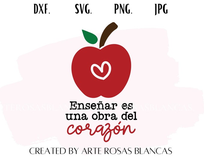 Maestra svg / Spanish Teacher svg / Vectores de Maestra en Espanol ...