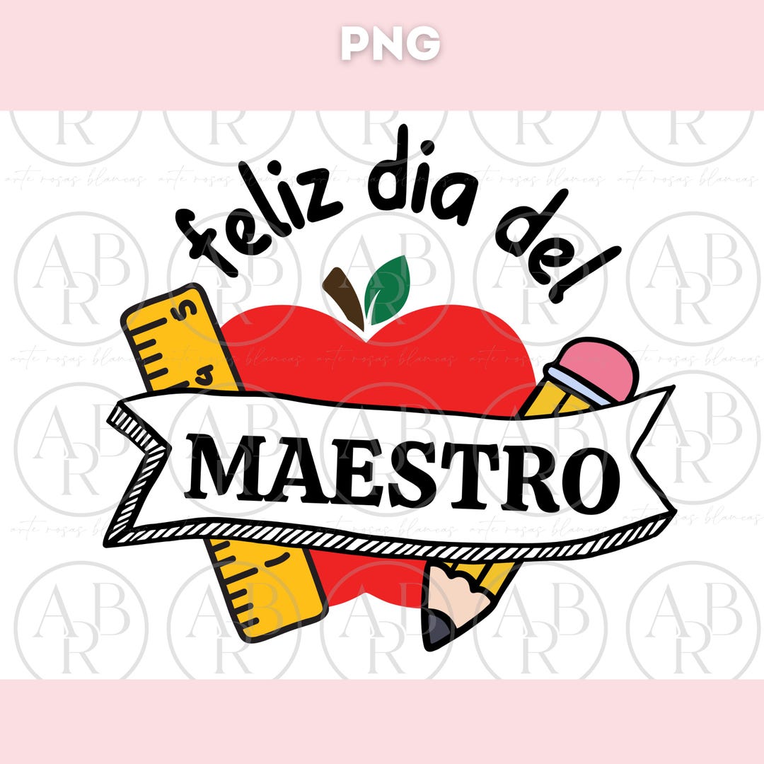Feliz Dia Del Maestro PNG | Maestro Png | Sublimacion | Png En Espanol ...