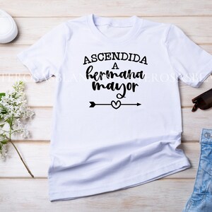 Ascendida A Hermana Mayor Svg Baby Announcement Svg in - Etsy