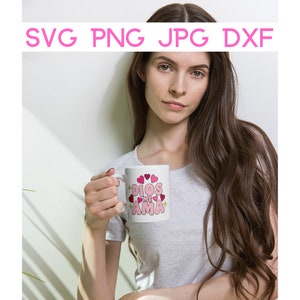 Dios Me Ama Svg | Svg En Espanol | Svg Cristianos | Frases Cristianas ...