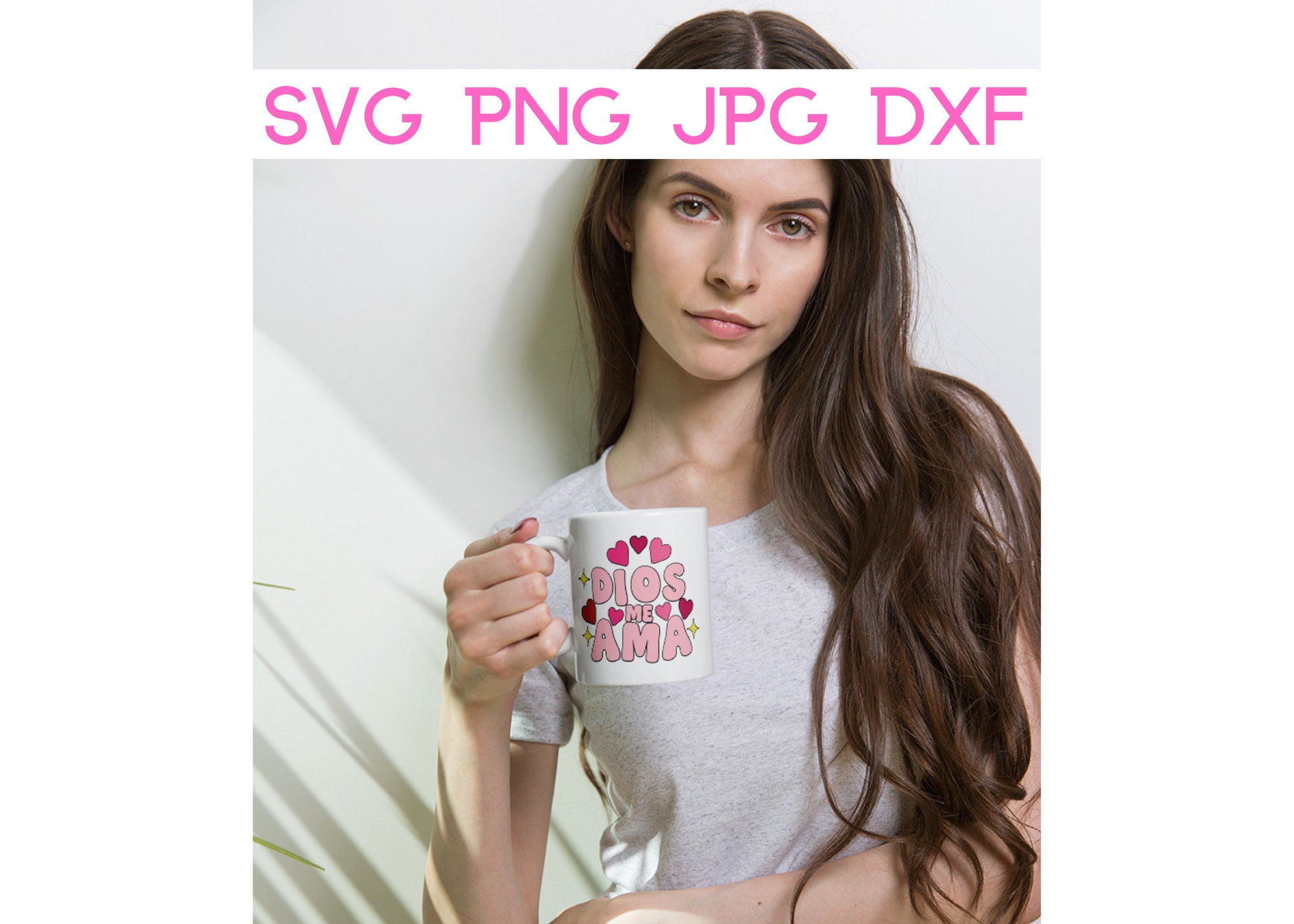 Dios Me Ama svg / svg en Espanol / svg Cristianos / Frases Cristianas ...