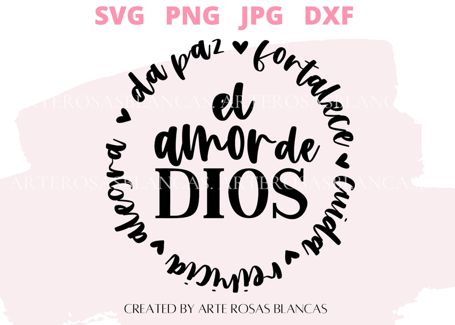 El Amor De Dios Svg | Spanish Svg | Frases Positivas Religiosas Svg ...