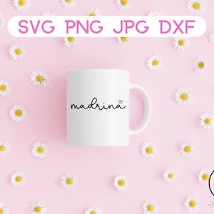 Madrina Svg Bundle | Paquete Frases Para Madrina Png | Madrina PNG ...