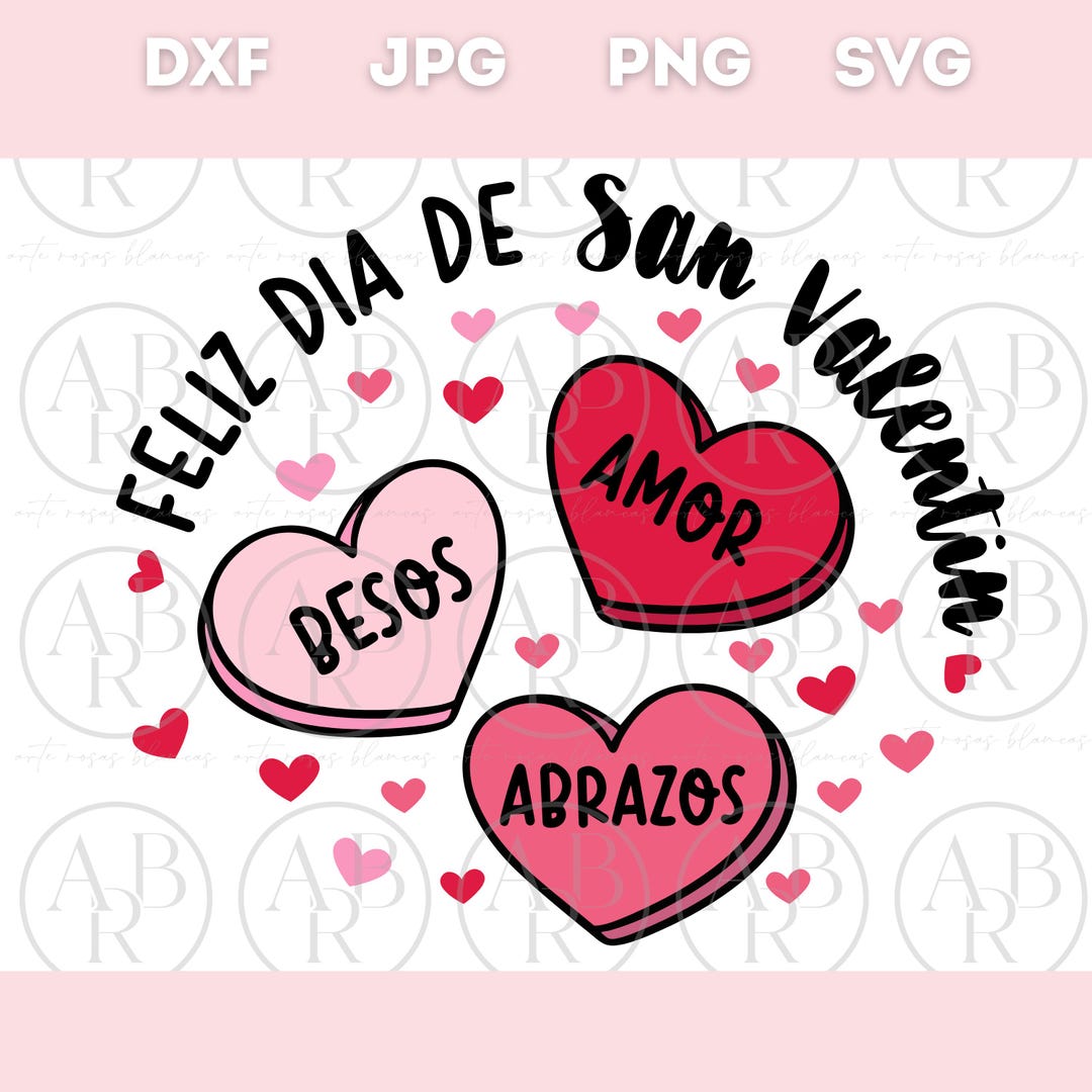 Happy Valentine's Day Svg | Spanish Valentine's Day Svg | Spanish Svg ...
