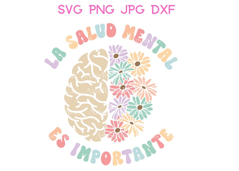 Tu Salud Mental Es Importante Svg | Spanish Mental Health Svg | Spanish ...
