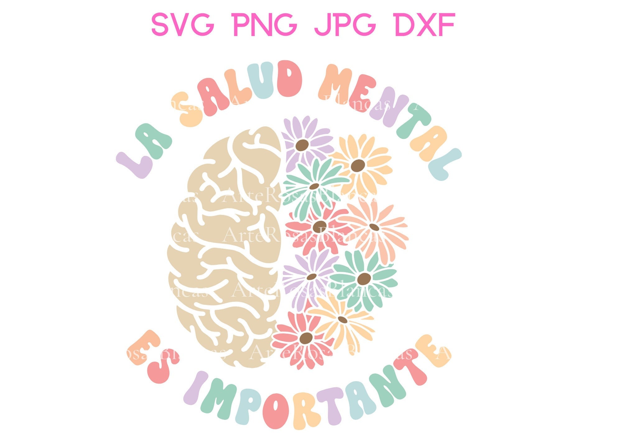 Tu Salud Mental Es Importante Svg | Spanish Mental Health Svg | Spanish ...