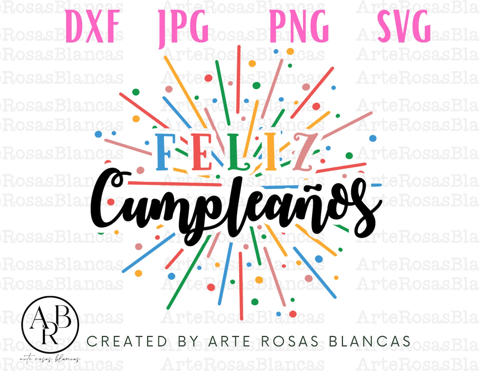 Feliz Cumpleanos Svg Cumpleanos Svg Cumpleanos Svg En Espanol Mensajes ...
