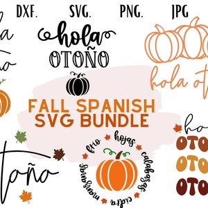 Fall Spanish Svg Bundle | Spanish Svg Bundle | Spanish Png Bundle ...