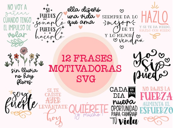 Collage De Palabras Inspiradoras Magníficas Frases Cortas De