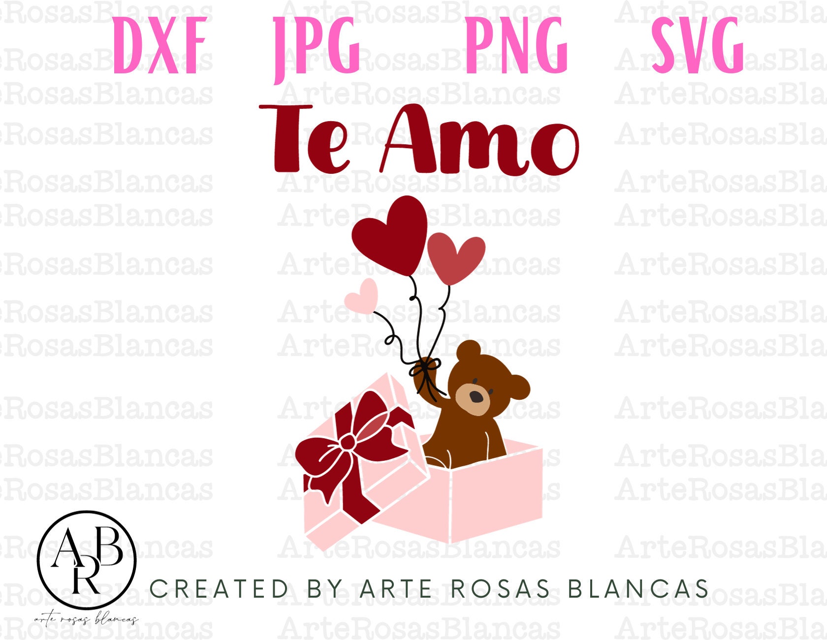 Te Amo Svg | Svg En Espanol | Png De San Valentin | San Valentin Svg ...