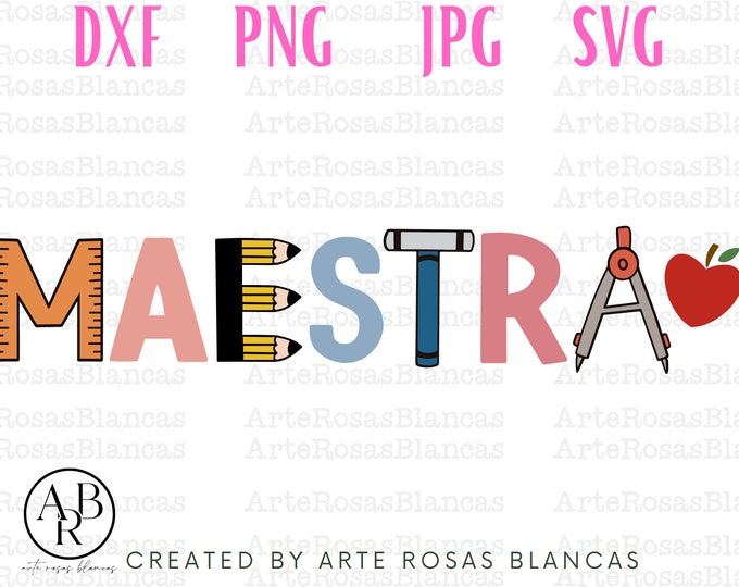 Bundle Spanish Teacher Svg Png, Maestra Svg, Profesora Svg, Spanish Svg ...