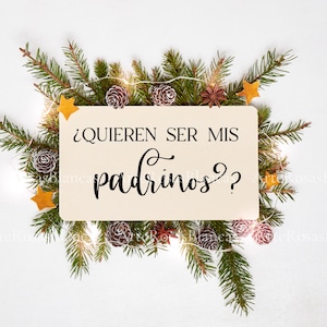 Quieren Ser Mis Padrinos Svg | Spanish Png | Propuesta De Padrinos Svg ...
