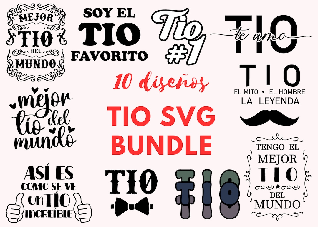 Tio Svg Bundle | Spanish Svg Bundle | Tio Favorita Svg Bundle | Mejor ...