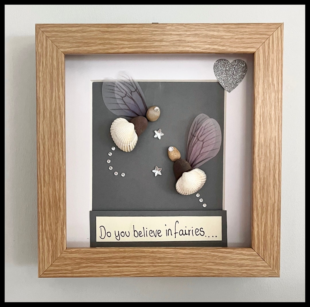 Fairy Pebble Art Picture - Etsy UK