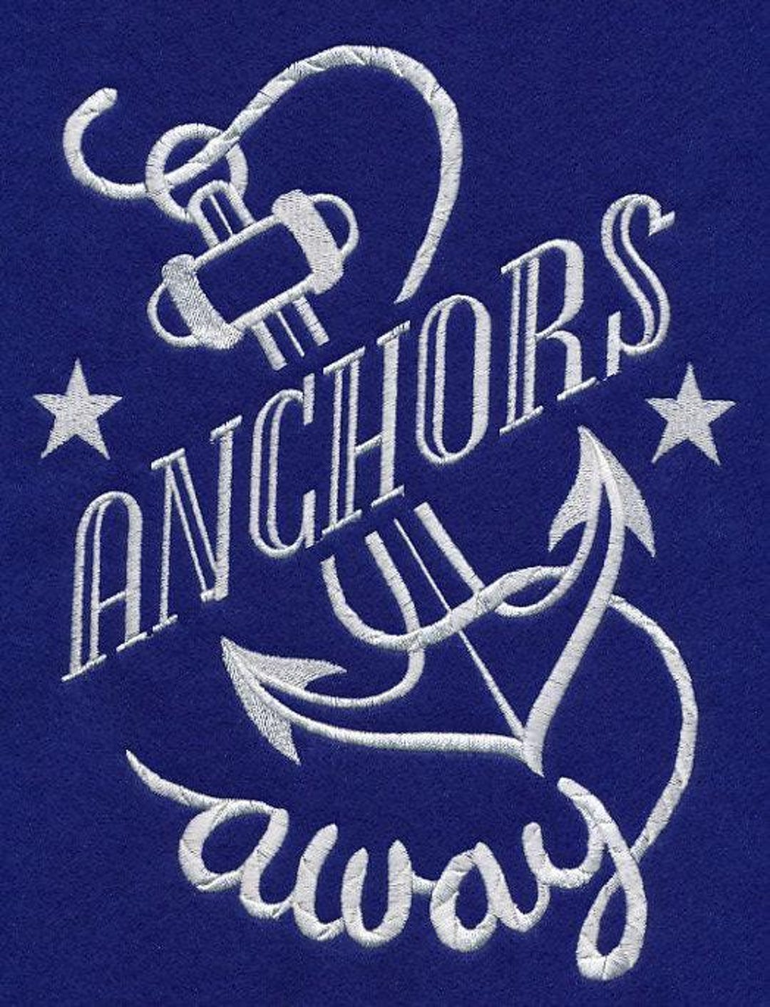 Anchors Away Embroidered Towel, Flour Sack Towel, Kitchen Towel, Hand ...