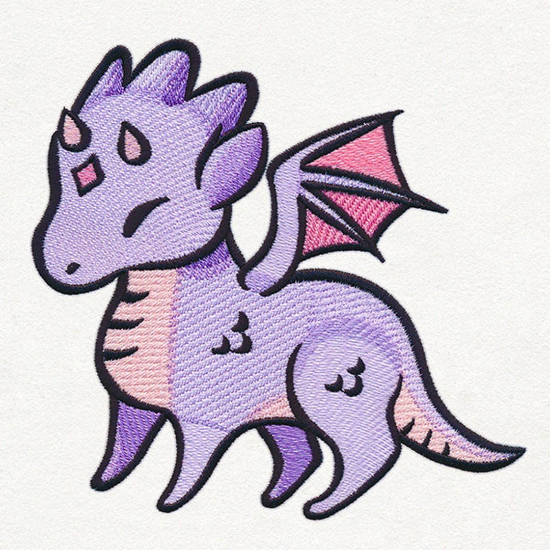 Charmed Creature Dragon Embroidered Towel Flour Sack Towel - Etsy