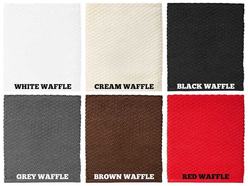 Largemouth Bass Embroidered Waffle Weave Hand Dish Towel, Flour Sack ...