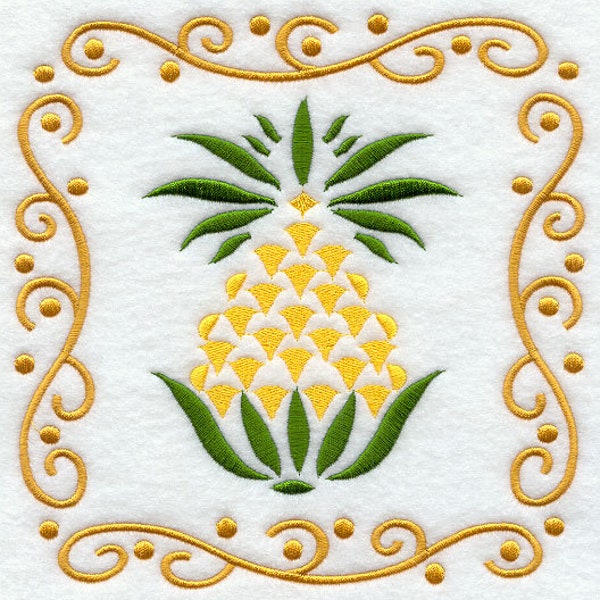 Pineapple Embroidery - Etsy