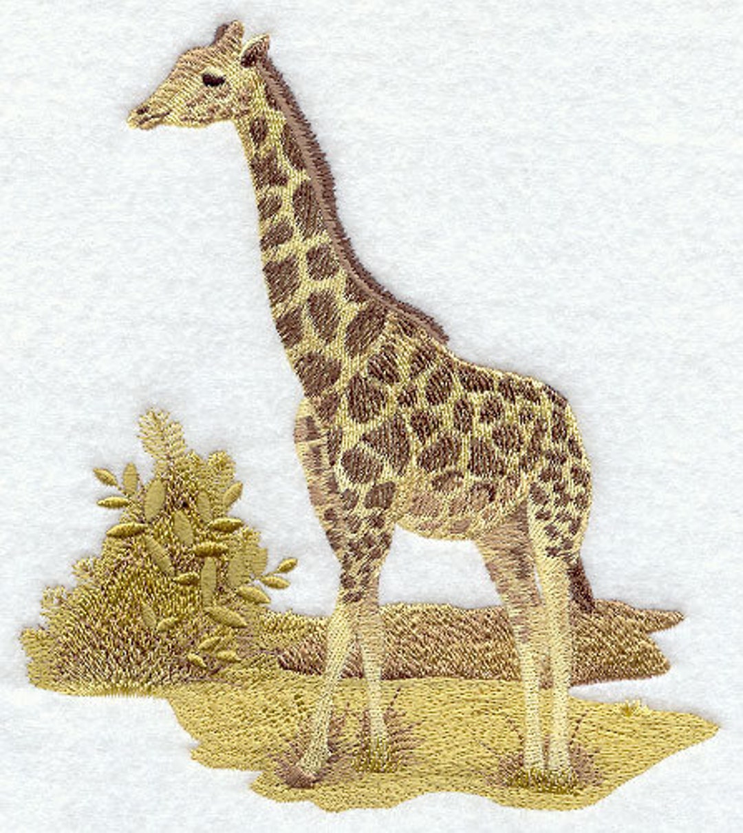 Sepia Safari Giraffe Embroidered Towel Flour Sack Towel - Etsy