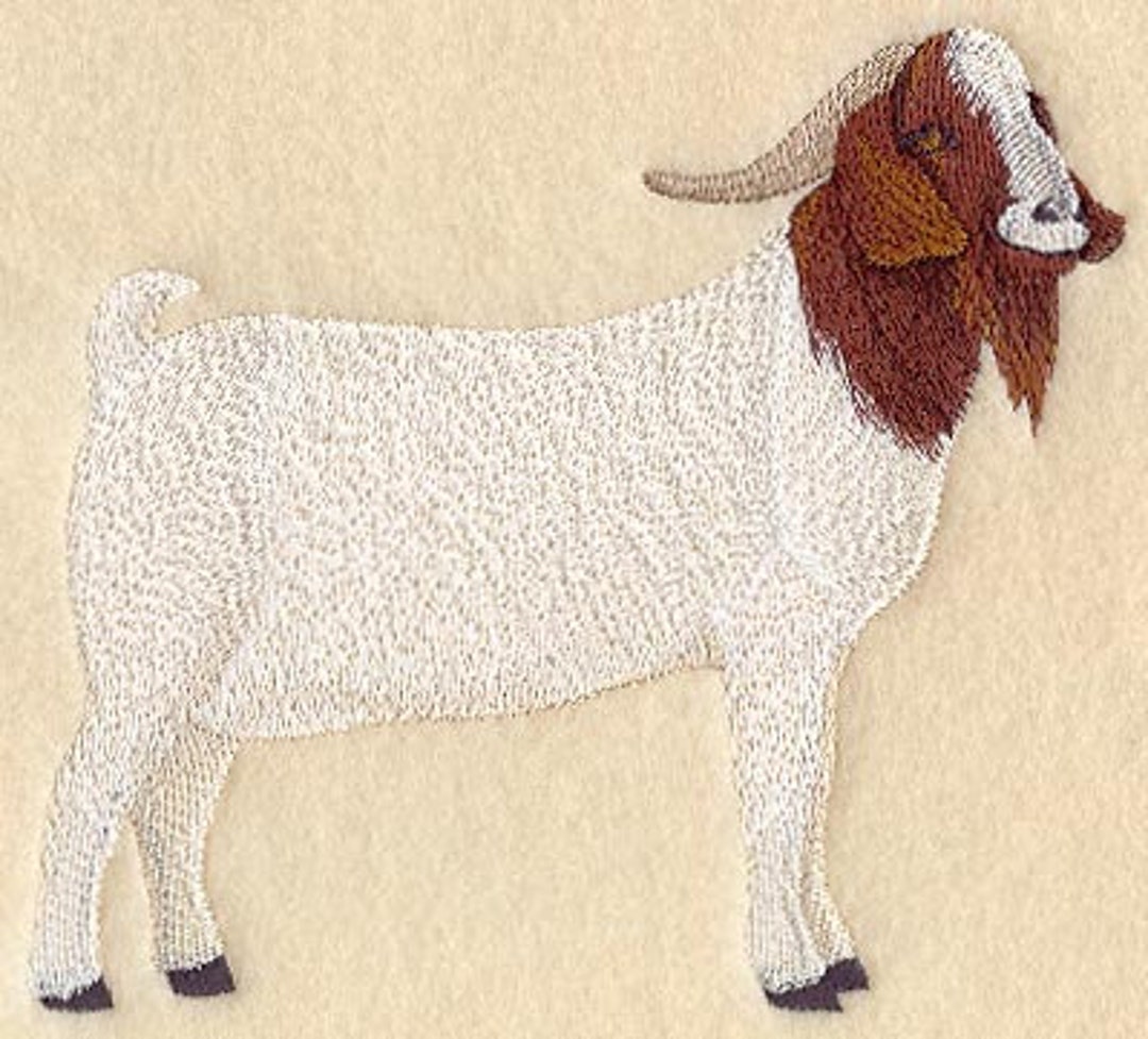Boer Goat Embroidered Towel Flour Sack Towel Kitchen Towel - Etsy