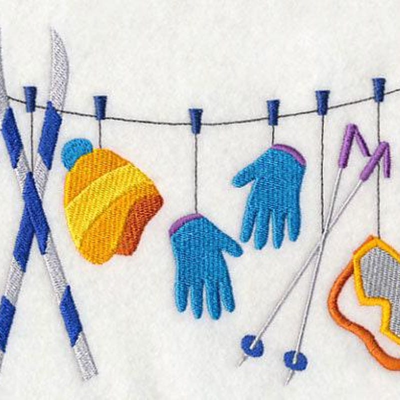 Ski Embroidery - Etsy