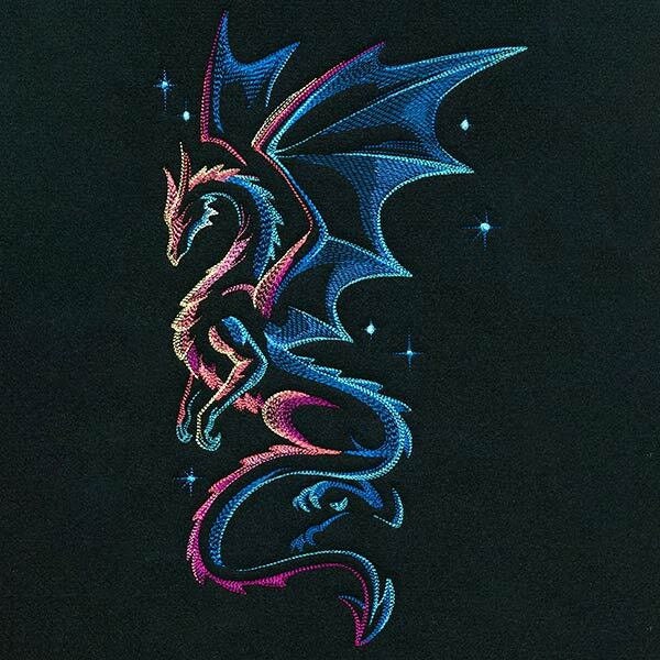 Embroidered Dragon - Etsy